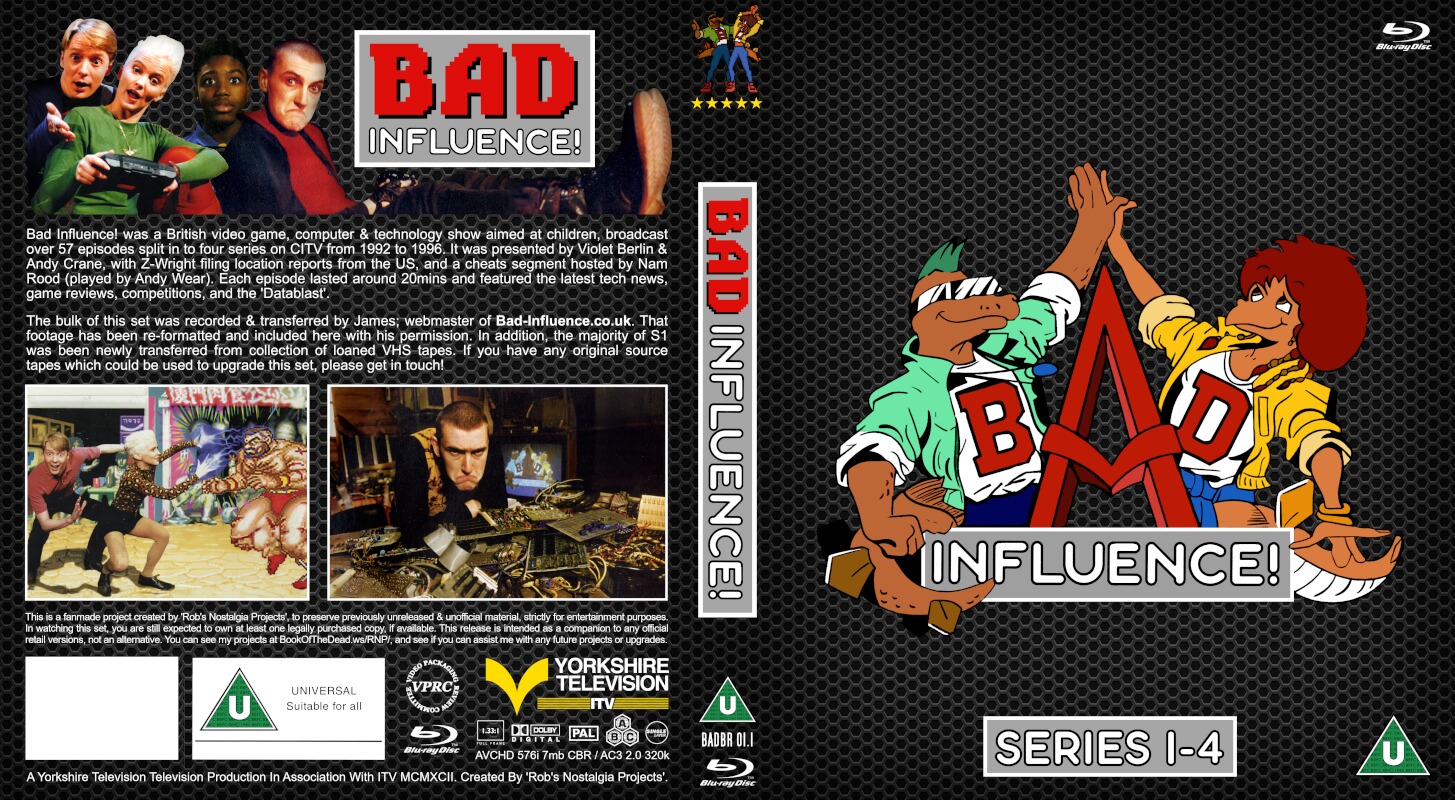Rob's Nostalgia Projects - Bad Influence S1-4 Blu-Ray Set